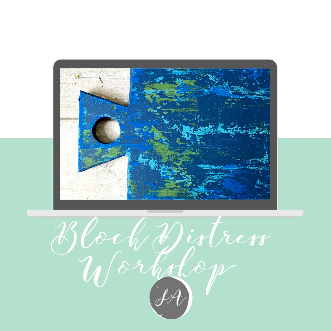 Block Distress with Multiple Colors